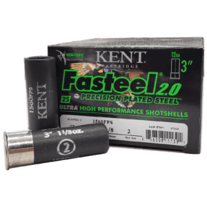 12 Gauge - Kent Fasteel 2.0 Plated Steel #2 Shot 3″