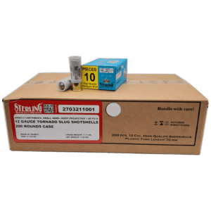 12 Gauge - Sterling 2-3/4" Tornado Slug 1oz Rifled Slug Bulk