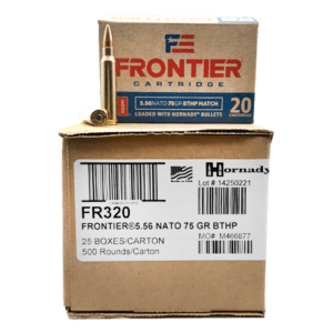 5.56 NATO - Hornady Frontier 75 Grain BTHP Case