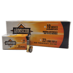 22 Long Rifle - Armscor 40 Grain Standard Velocity LRN - 500 Rounds