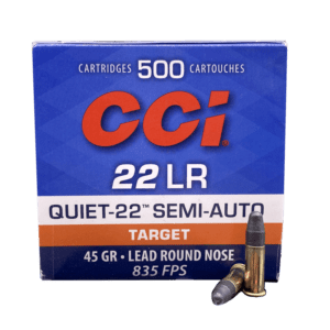 22 Long Rifle - CCI Quiet 45 Grain Semi-Auto - 500 Rounds - Velocity ...