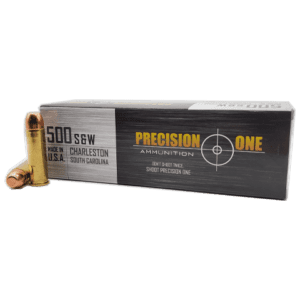 500 S&W Mag - Precision One 350 Grain FMJ-Flat Point - 20 Rounds