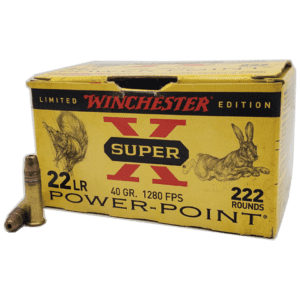 22 Long Rifle - Winchester Super-X 40 Grain Power-Point - 222 Rounds