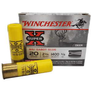 20 Gauge - Winchester 2-3/4″ Super-X 5/8oz BRI Sabot Slug