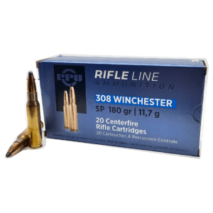 308 Win - PPU Rifle Line 180 Grain Soft Point - 20 Rounds - Velocity ...