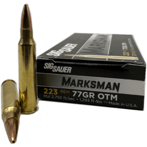 223 Rem - Sig Sauer 77 Grain Marksman OTM - 20 Rounds - Velocity ...