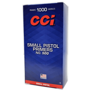 Small Pistol Primers - CCI no. 500 - 1000 Count - Velocity Ammunition Sales
