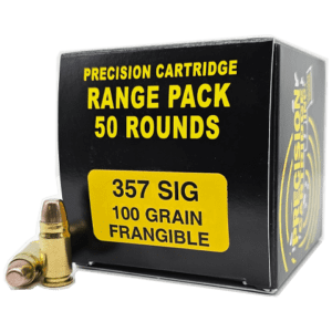 357 SIG - Precision Cartridge 100 Grain Frangible - 50 Rounds ...