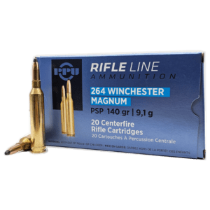 264 Win Mag - PPU 140 Grain Pointed Soft Point - 20 Rounds - Velocity ...