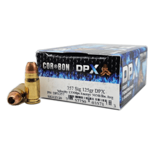 357 SIG - CorBon 125 Grain DPX Hollow Point - 20 Rounds - Velocity ...