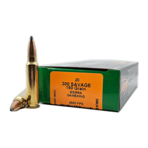 300 Savage - HSM 150 Grain Sierra GameKing - 20 Rounds - Velocity ...