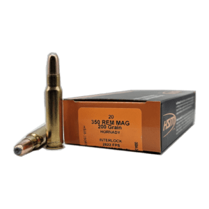 350 Rem Mag - HSM 200 Grain Hornady Interlock - 20 Rounds - Velocity ...