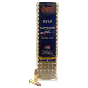 22 Long Rifle - CCI Suppressor Max 45 Gr. Segmented Hollow Point - 100 ...