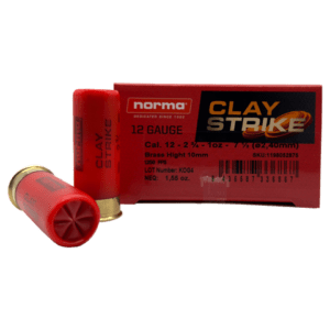 12 Gauge - Norma Clay Strike 2-3/4″ 7-1/2 Shot - 25 Rounds - Velocity ...