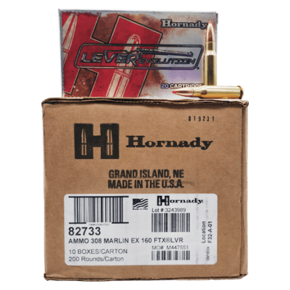 .308 Marlin Express - Hornady LEVERevolution 160 Grain FTX - 200 Rounds ...