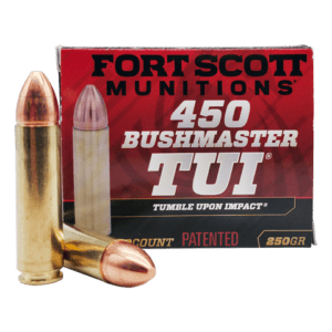 450 Bushmaster - Fort Scott Tumble Upon Impact 250 Grain - 20 Rounds ...