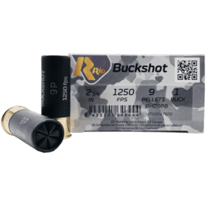 12 gauge - RIO #1 Buckshot 9 Pellet - 25 Rounds - Velocity Ammunition Sales